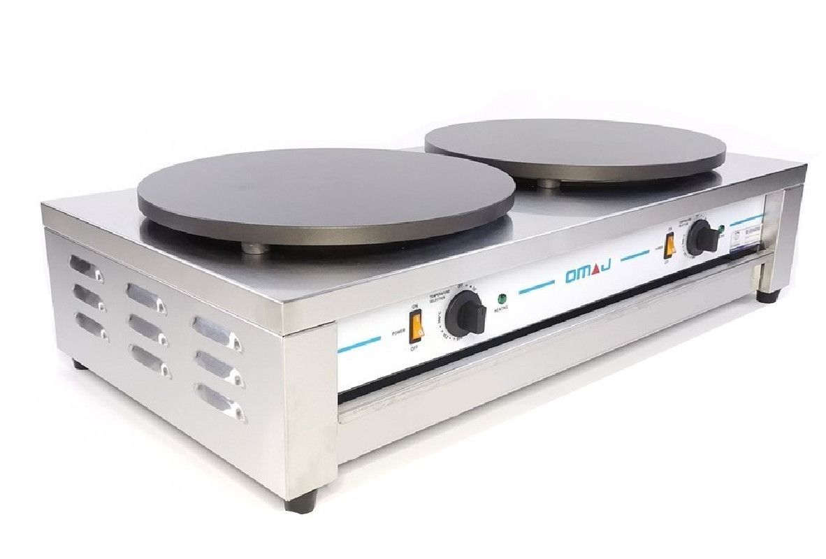 Buy OMAJ (FJ-02A) Double Electric Crepe Maker 400mm in the KSA
