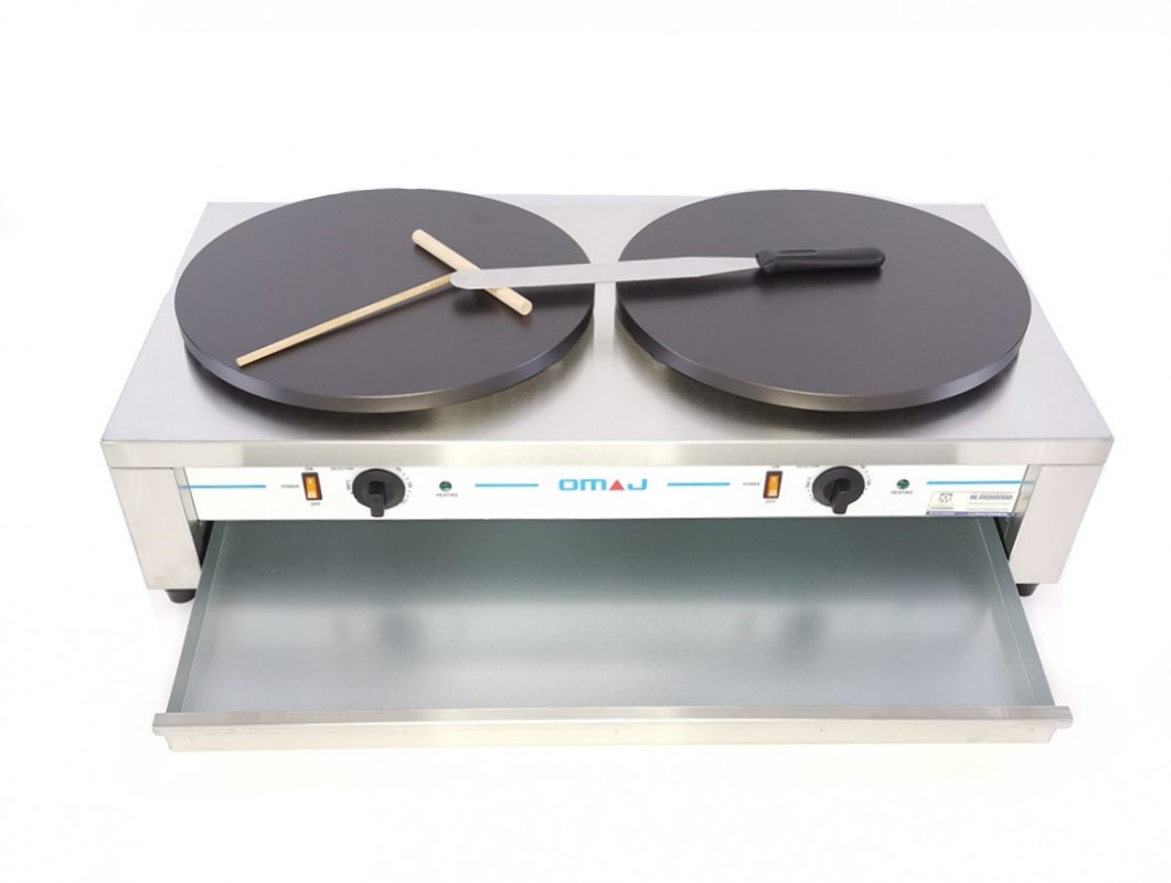 Buy OMAJ (FJ-02A) Double Electric Crepe Maker 400mm in the KSA