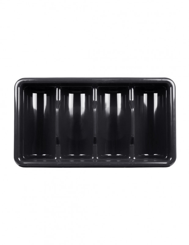 Buy Cambro 1120CBP110 Black 4 Compartment Cutlery Box in the KSA
