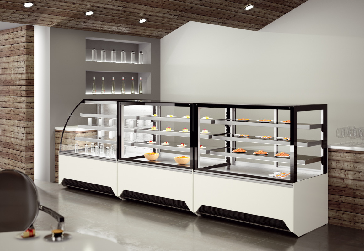Buy Jordao Vista 850 Pastry Display Curved Glass in the KSA