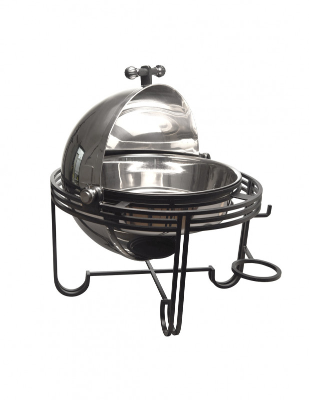 Buy American Metalcraft Round Stainless Steel Mesa Roll-Top Chafer in ...