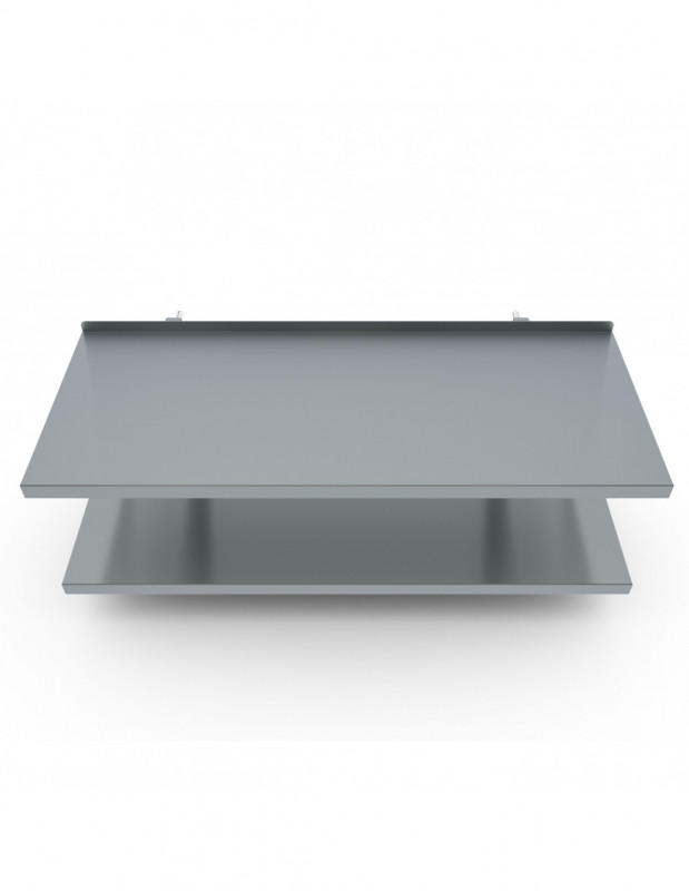 Buy Miran Stainless Steel Double Wall Shelf in the KSA