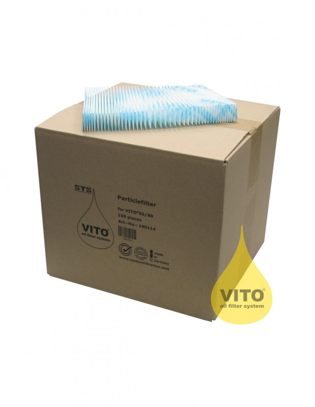 Vito PE100 V50/V80 Cellulose particle filter (100 pieces)