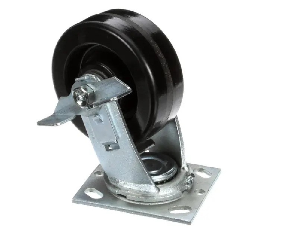 Middleby Marshall 22290-0009 Caster, Swivel, With Brake, Plate