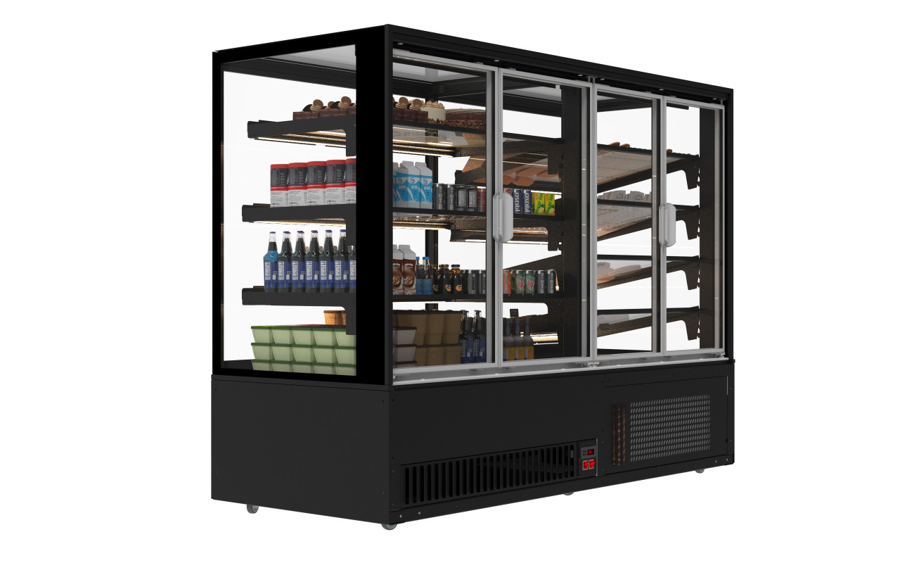Brodan Dual Zone Display Case - Refrigerated and Ambient showcase ...