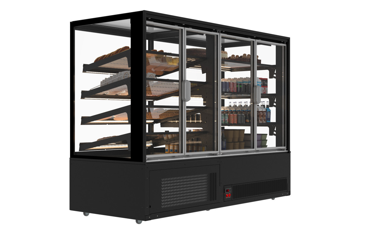 Brodan Dual Zone Display Case - Refrigerated and Ambient showcase ...