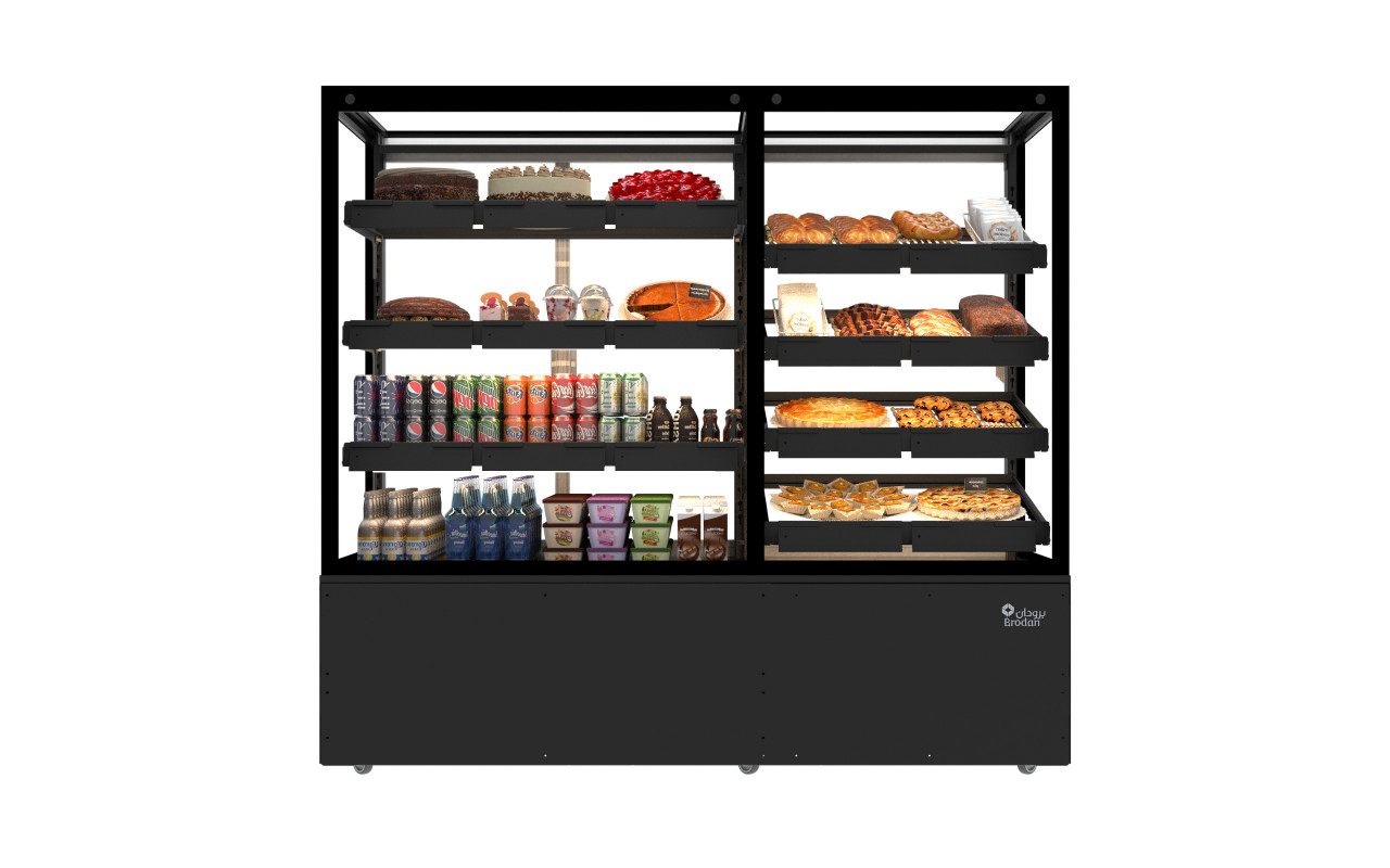 Brodan Dual Zone Display Case - Refrigerated and Ambient showcase ...