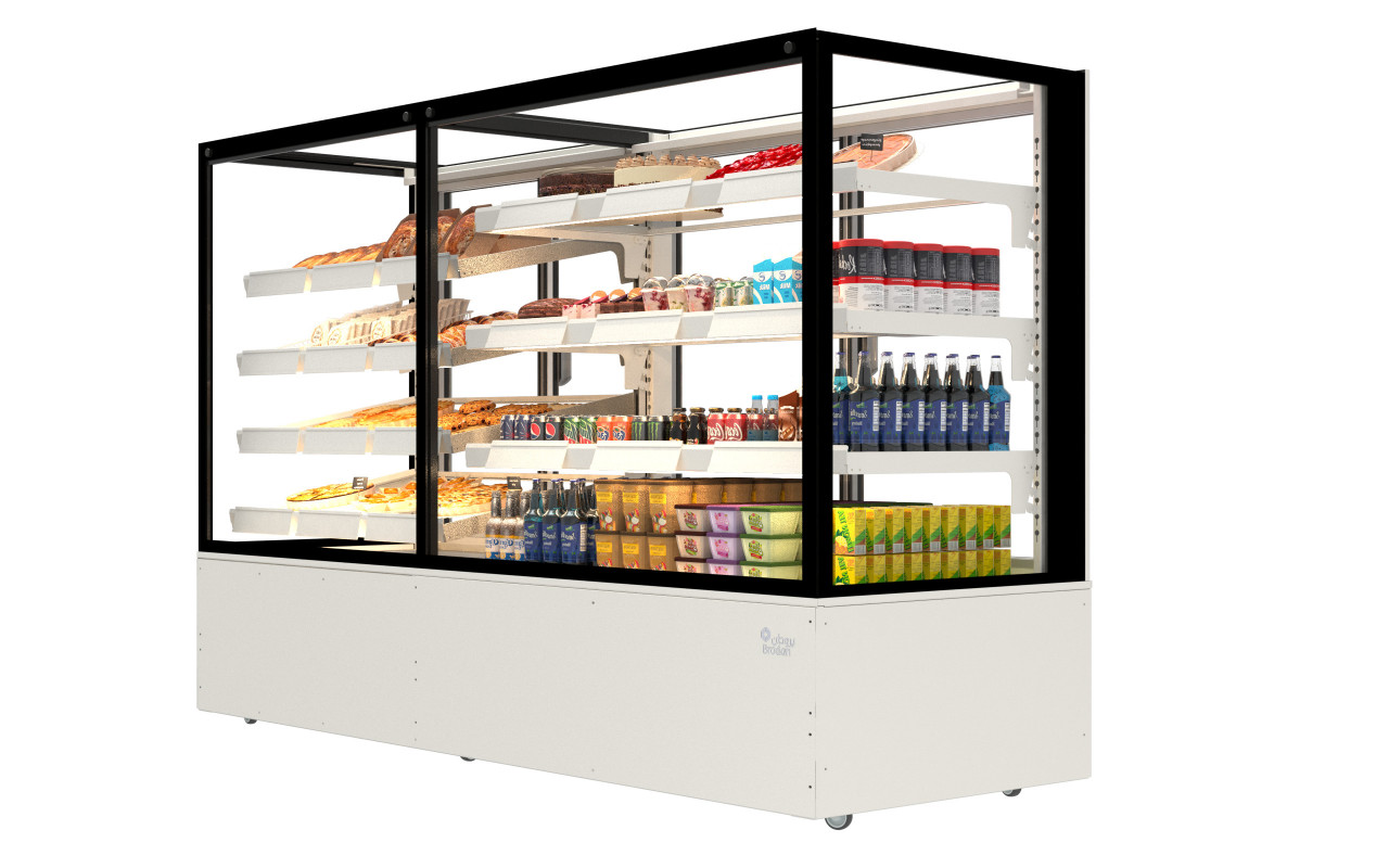 Brodan Dual Zone Display Case (SOUDA-CRRA), 2.1m, Right Refrigerated ...