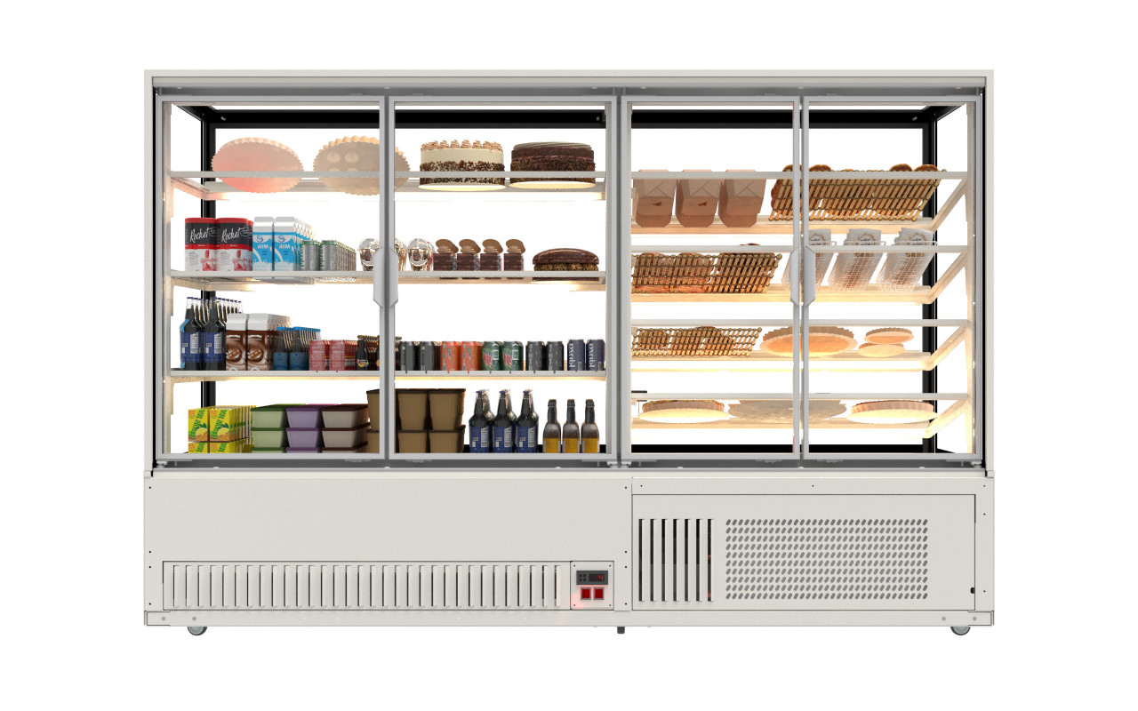 Brodan Dual Zone Display Case (SOUDA-CRRA), 2.1m, Right Refrigerated ...