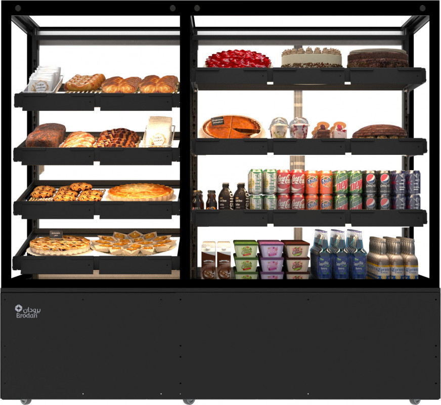 Brodan Dual Zone Display Case - Refrigerated and Ambient showcase ...