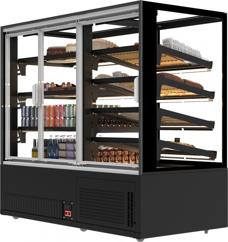 Brodan Dual Zone Display Case - Refrigerated and Ambient showcase ...