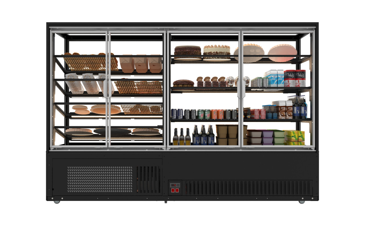 Brodan Dual Zone Display Case - Refrigerated and Ambient showcase ...