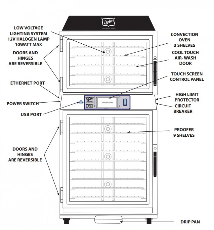 Duke TSC3-6/18, Proofer Oven with Touchscreen Controls (TSC)
