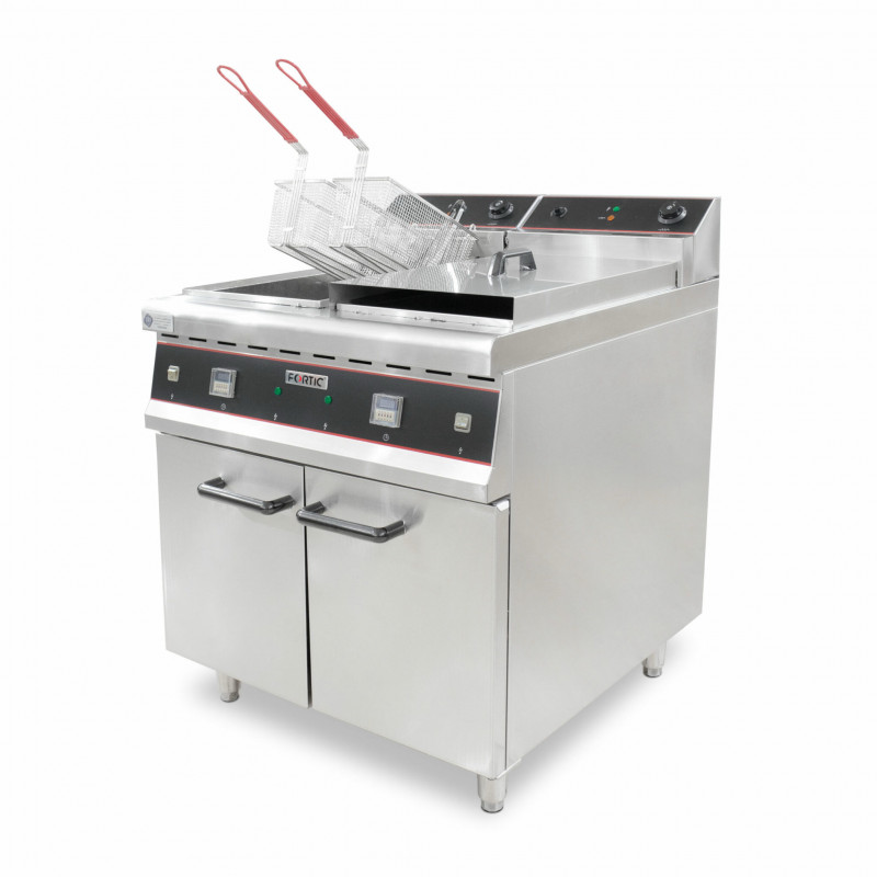Fortic HEF-26-2, 2-Tank 4-Basket Electric Fryer