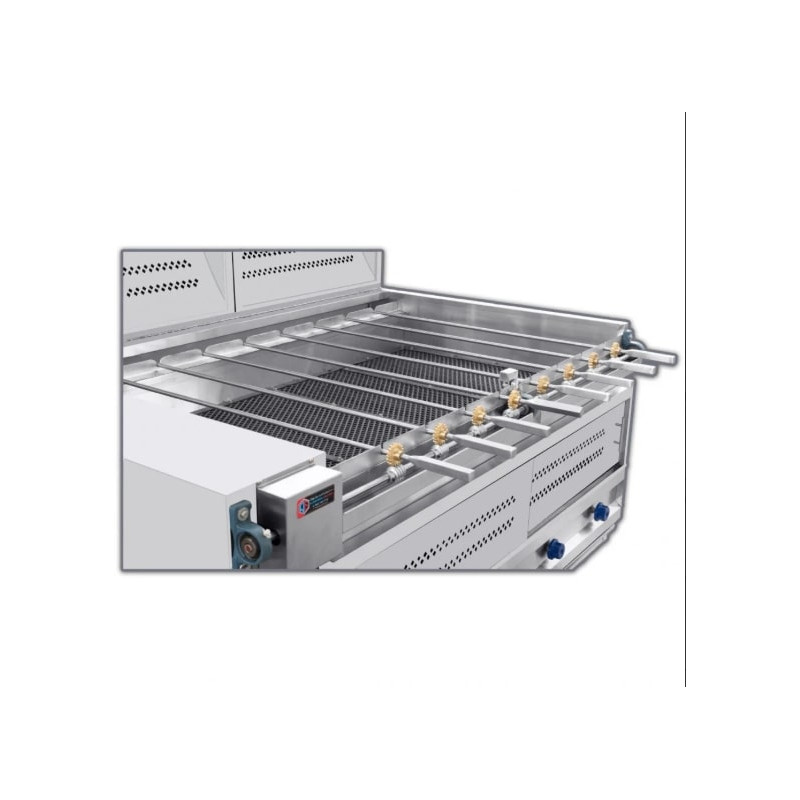Alwatania Factory GRCH8-180, Commercial 8-Skewer Horizontal Chicken Grill